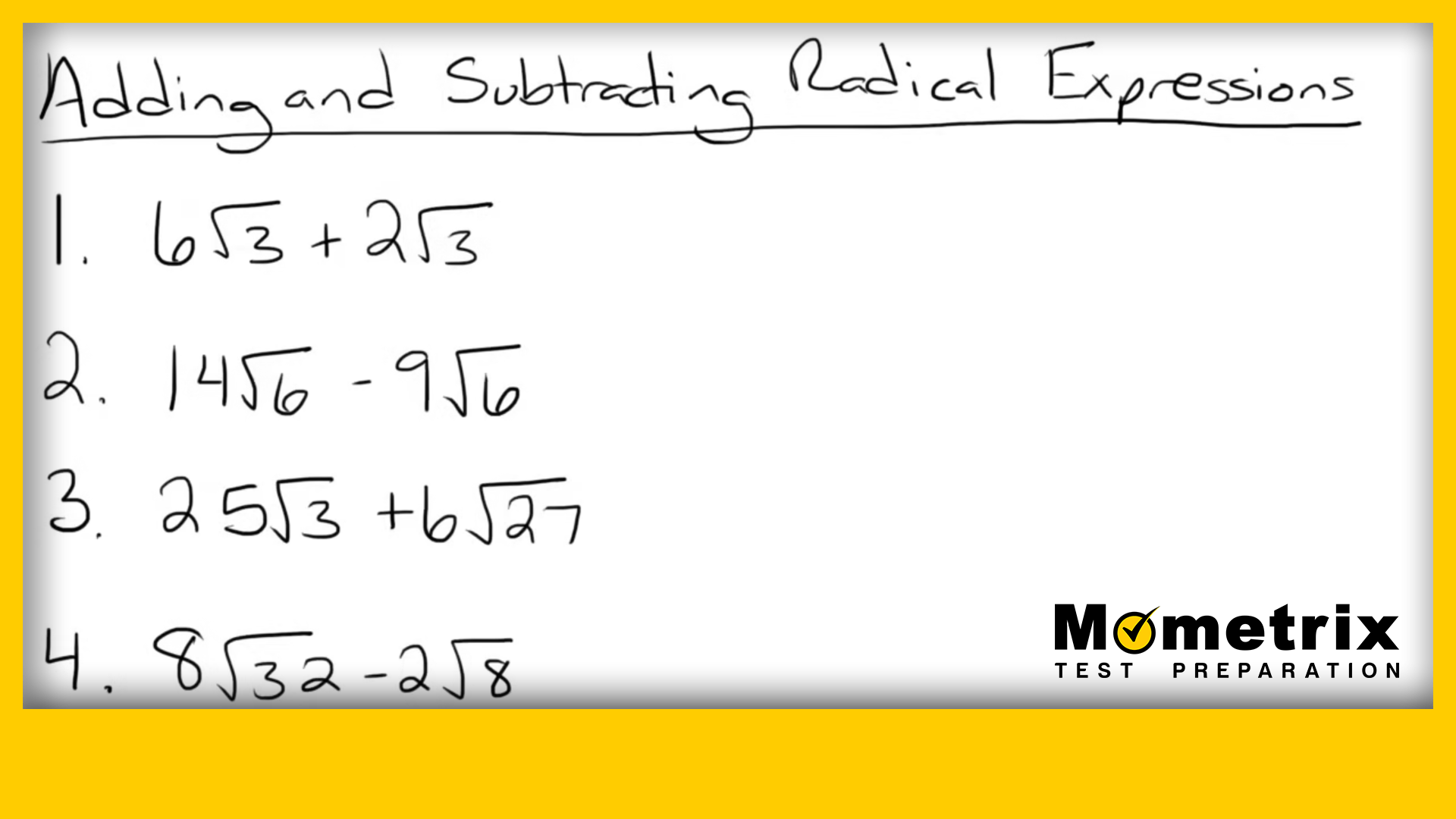 Radical Expressions Examples