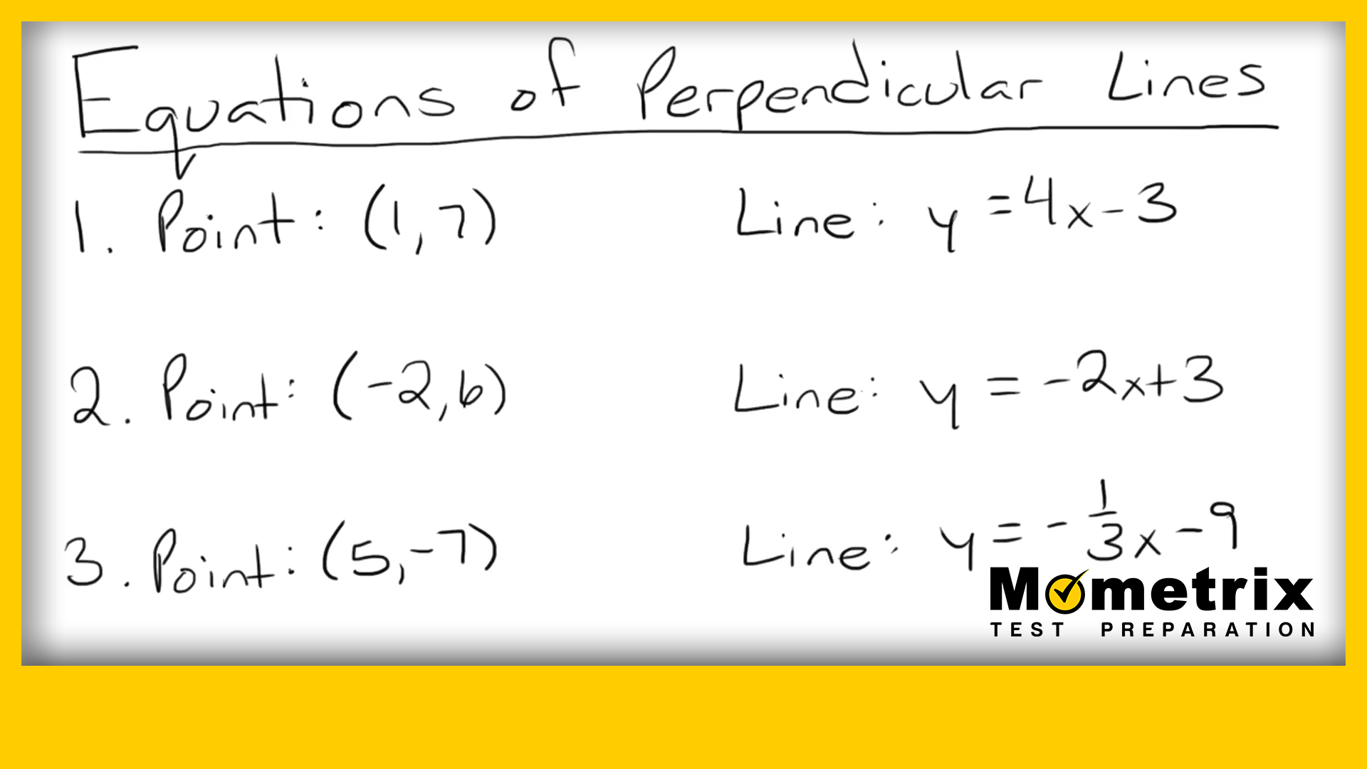 Perpendicular Lines