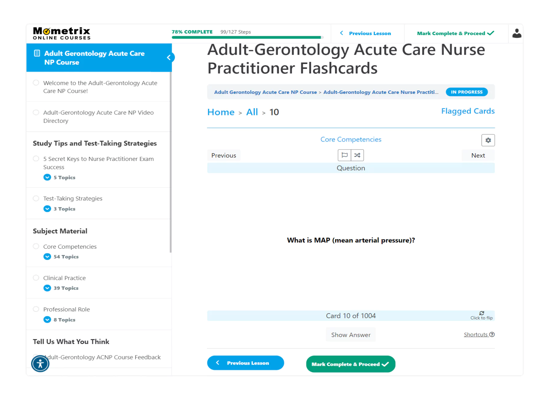 Adult Gerontology Acute Care NP Course | Mometrix Online Courses